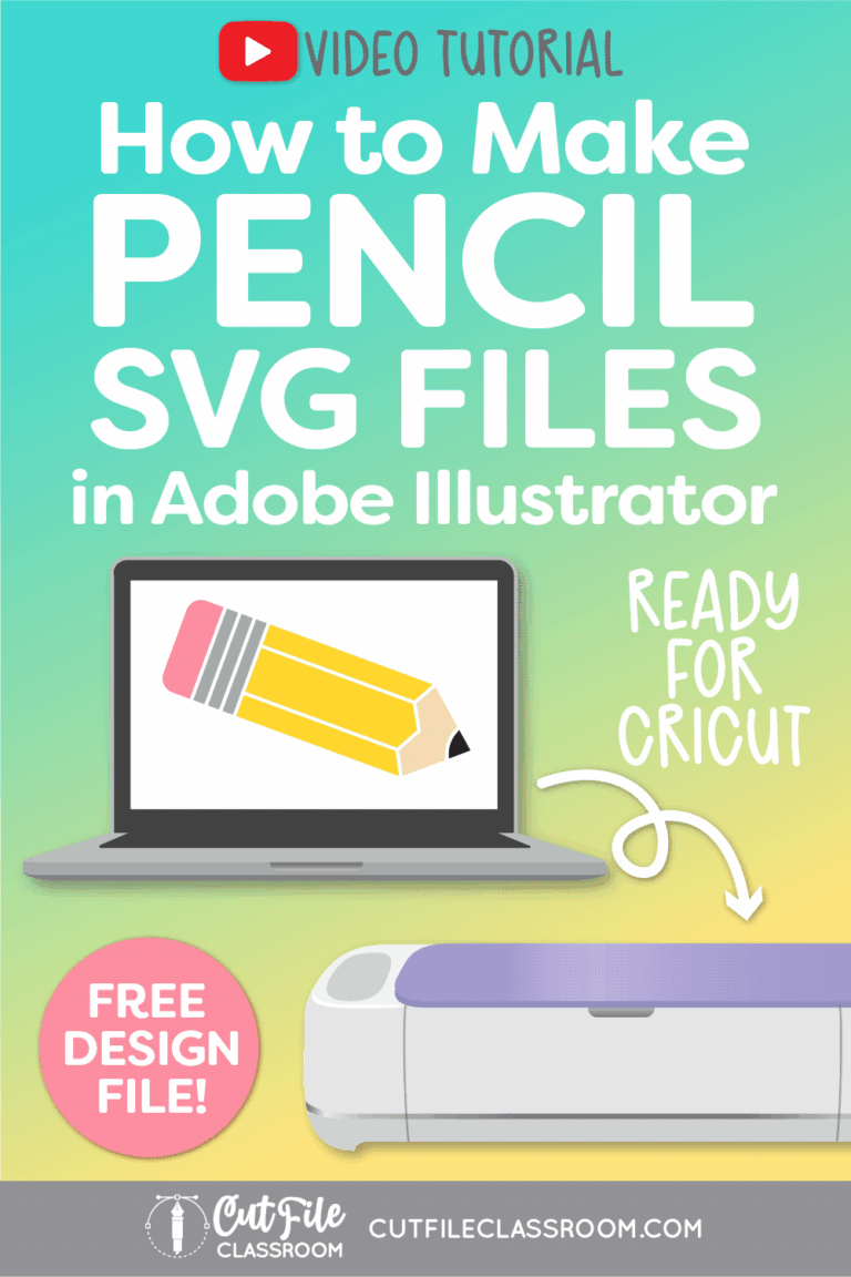 VIDEO: How to Make Pencil SVG Files in Illustrator Cricut